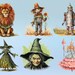 Wizard of Oz PNG Clipart Bundle, 20 Graphics, Watercolor Dorothy Wicked ...
