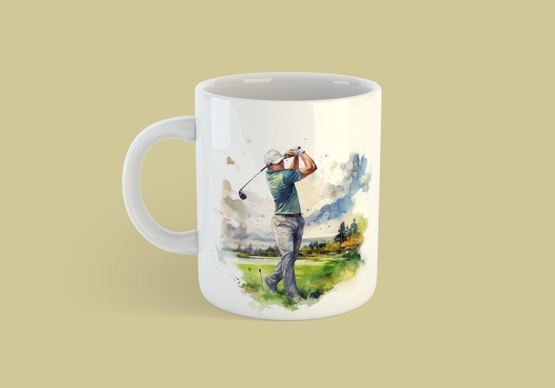 Watercolor Golf Clipart Golf Club PNG Golfer Graphics Golf Ball Clipart ...