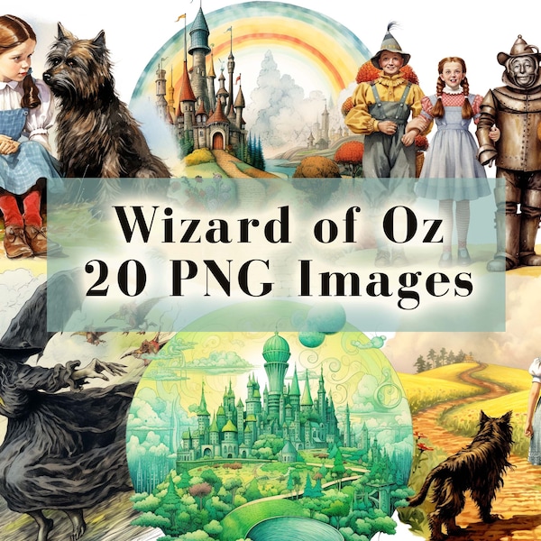 Wizard of Oz Clipart Watercolor - Etsy