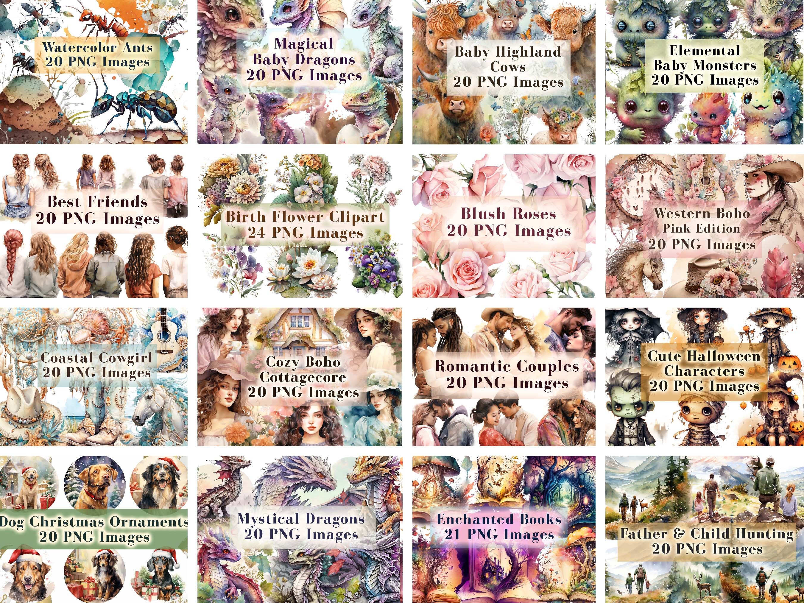 1500 Clipart Mega Bundle Unlimited Shop Access Mega Collection of High ...