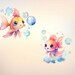 Mermaid Clipart Under the Sea Watercolor Clip Art, 20 Transparent PNG ...