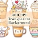 Coffee Kawaii Clipart Bundle 20 Cute Coffee PNG Clip Art, Coffee ...