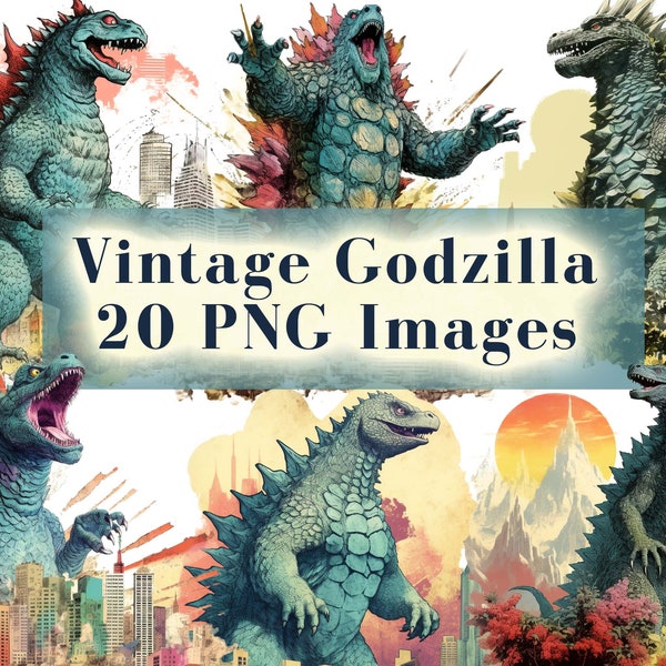 Godzilla Clip Art - Etsy