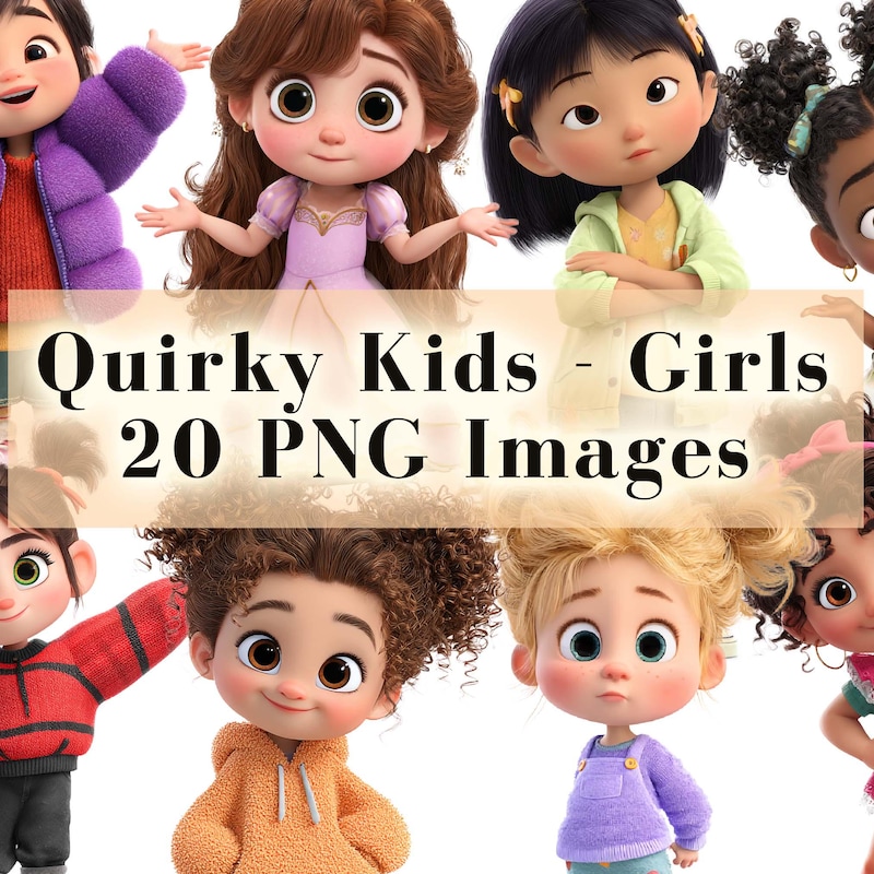 Mixed Girl Cartoon - Etsy
