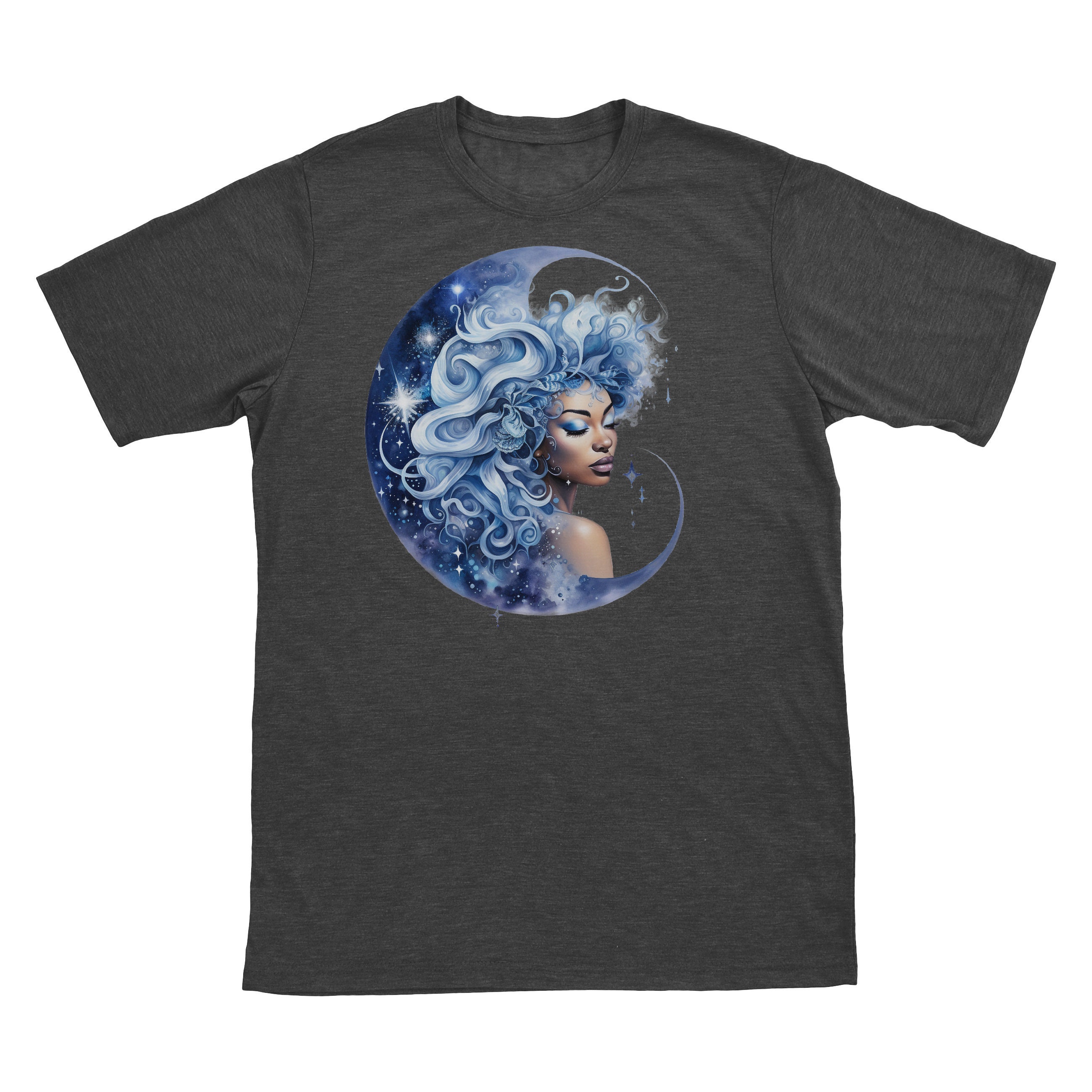 Celestial Clipart, Blue Moon Goddess Clip Art, 20 Fantasy PNG Bundle ...