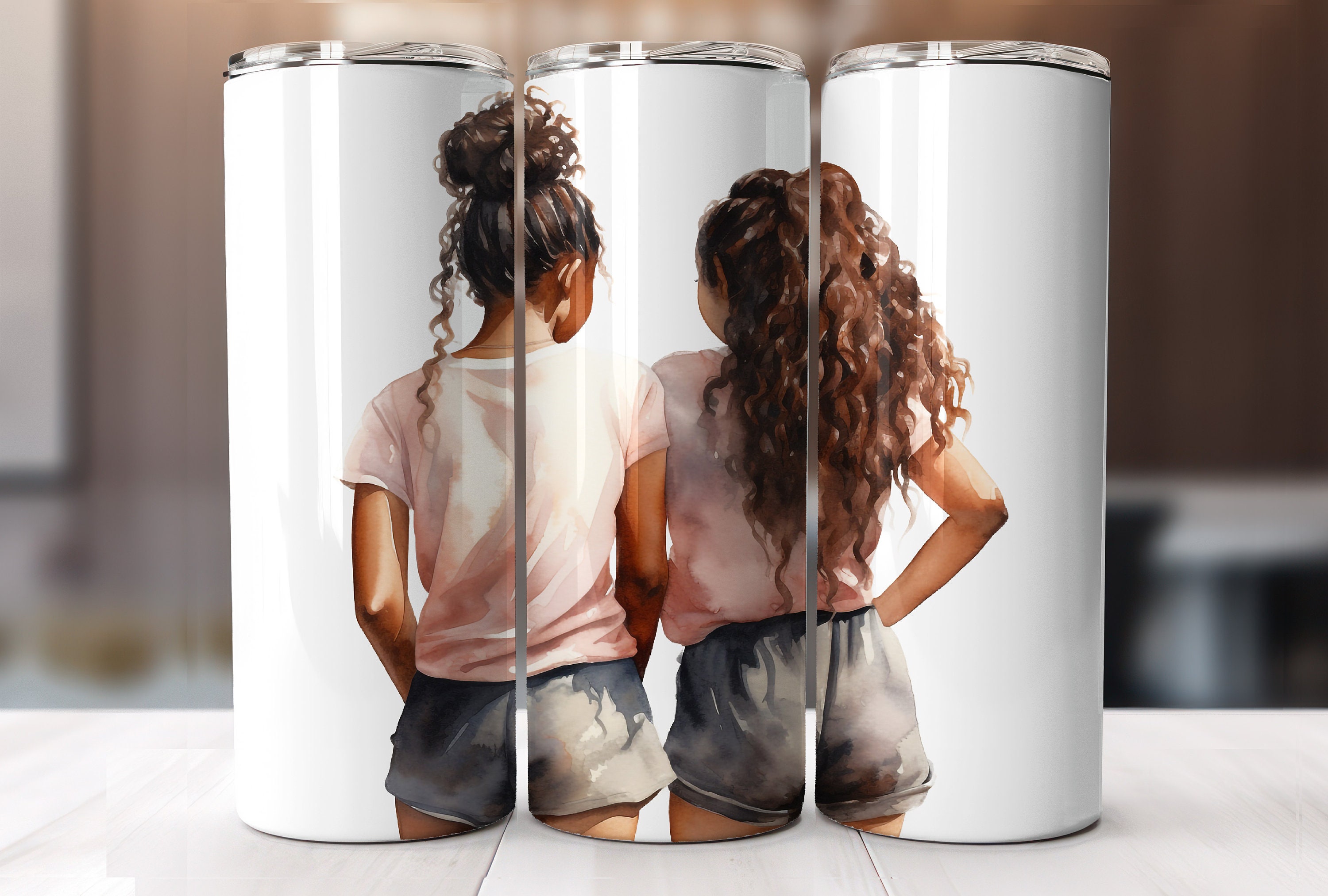 Sisters Clipart – Best Friends PNG Graphics, Sublimation Design ...