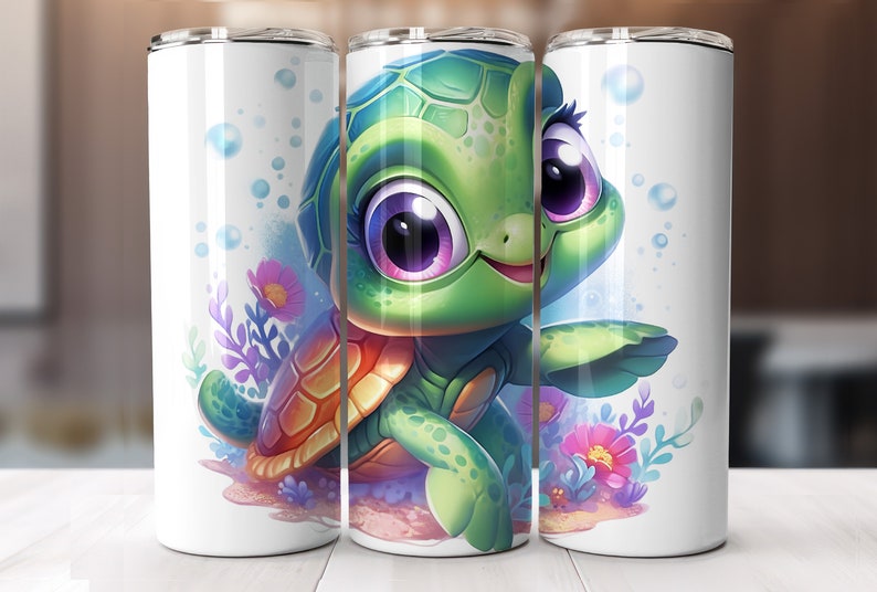 Baby Turtle PNG Bundle, 20 Turtle Clipart Graphics, Cute Turtle ...