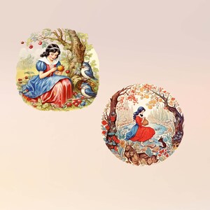 Snow White Clipart Bundle 20 PNG Graphics, Seven Dwarves PNG, Digital ...