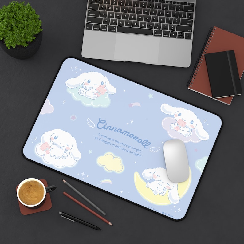 Cinnamoroll Mouse Pad Cinnamoroll Night Sky Sanrio Desk Mat Gaming ...