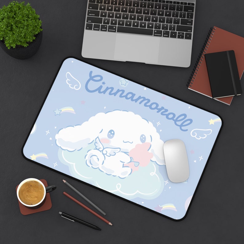 Cinnamoroll Mouse Pad Cinnamoroll Angel Teddy Bear Sanrio Desk Mat ...