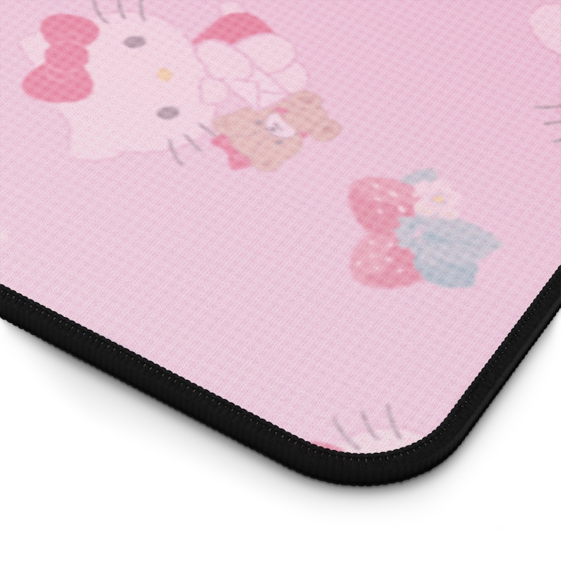Hello Kitty Mouse Pad Hello Kitty Pink Hash Design Sanrio Desk Mat ...