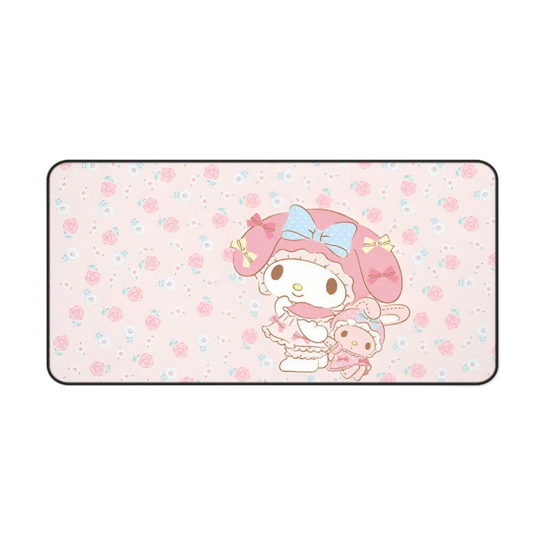 My Melody Mouse Pad My Melody Bunny Sanrio Desk Mat Gaming Setup Cute ...