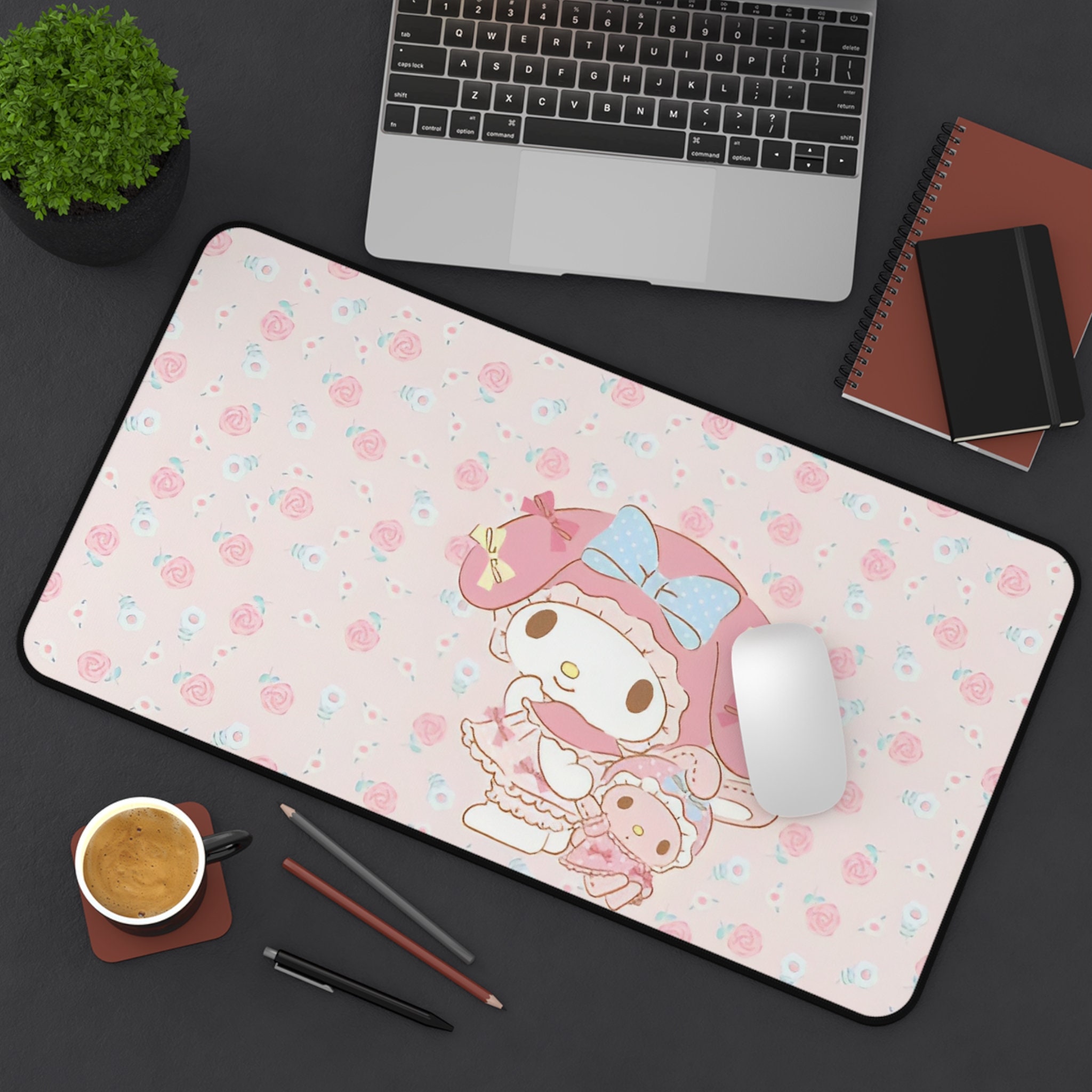 My Melody Mouse Pad My Melody Bunny Sanrio Desk Mat Gaming Setup Cute ...