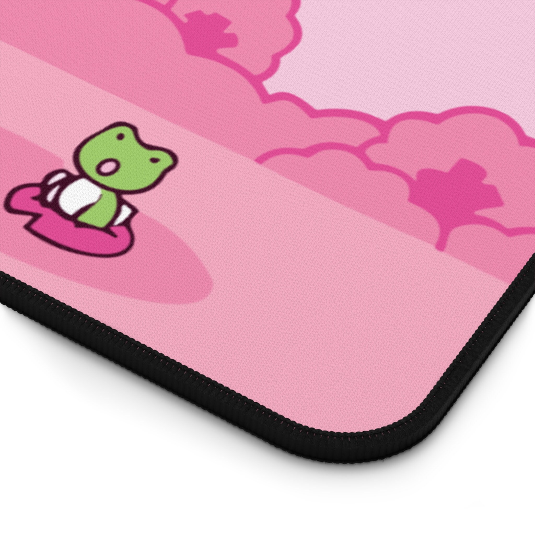 Hello Kitty Mouse Pad | Hello Kitty Pink Umbrella and Frogs | Sanrio ...