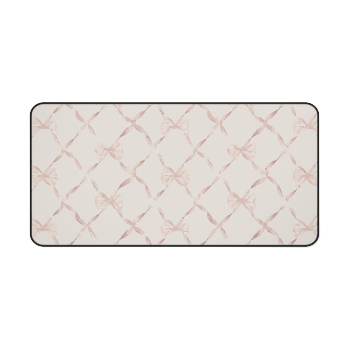 Bow and Ribbon Cute Pattern Mouse Pad | Simplistic Minimalist | Cute ...