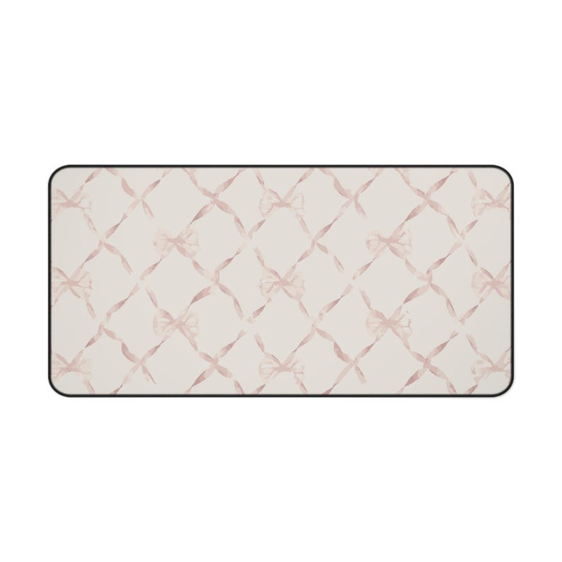 Bow and Ribbon Cute Pattern Mouse Pad | Simplistic Minimalist | Cute ...
