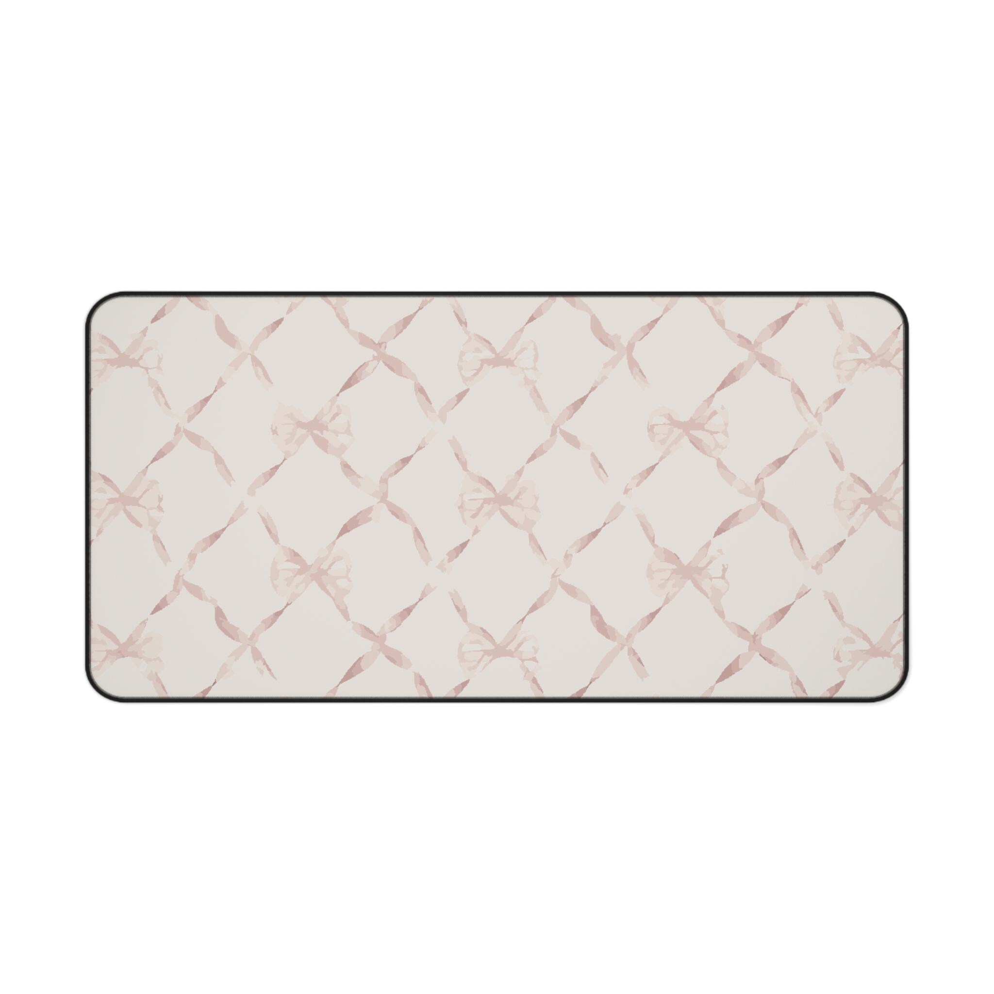 Bow and Ribbon Cute Pattern Mouse Pad | Simplistic Minimalist | Cute ...