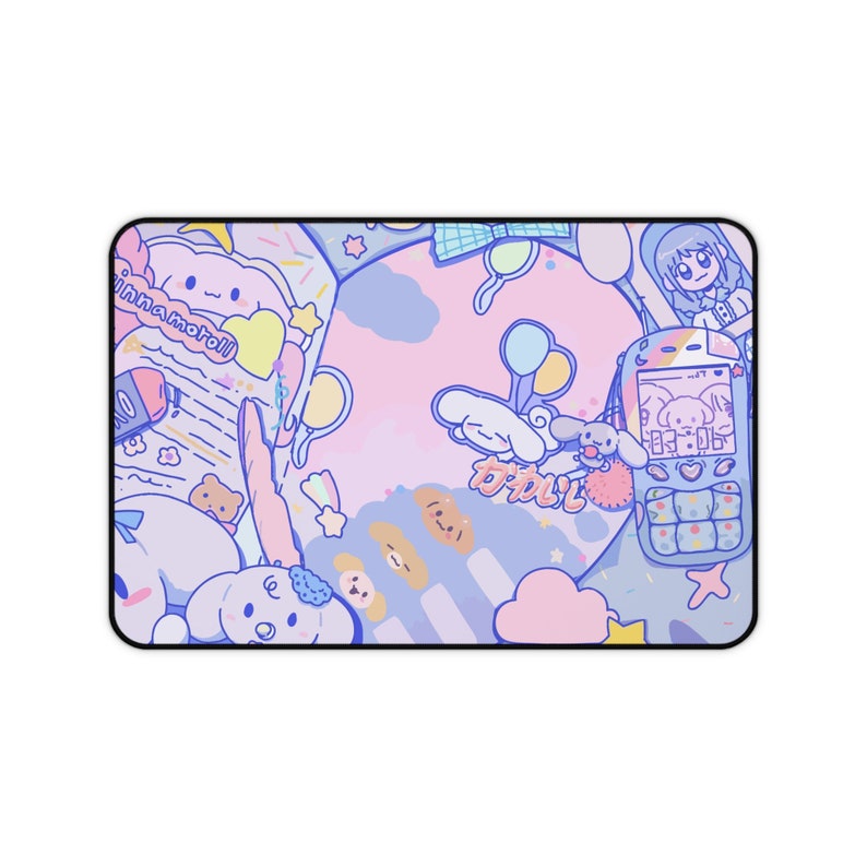 Sanrio Mouse Pad Cinnamoroll Blue Themed Punk Design Sanrio Desk Mat ...