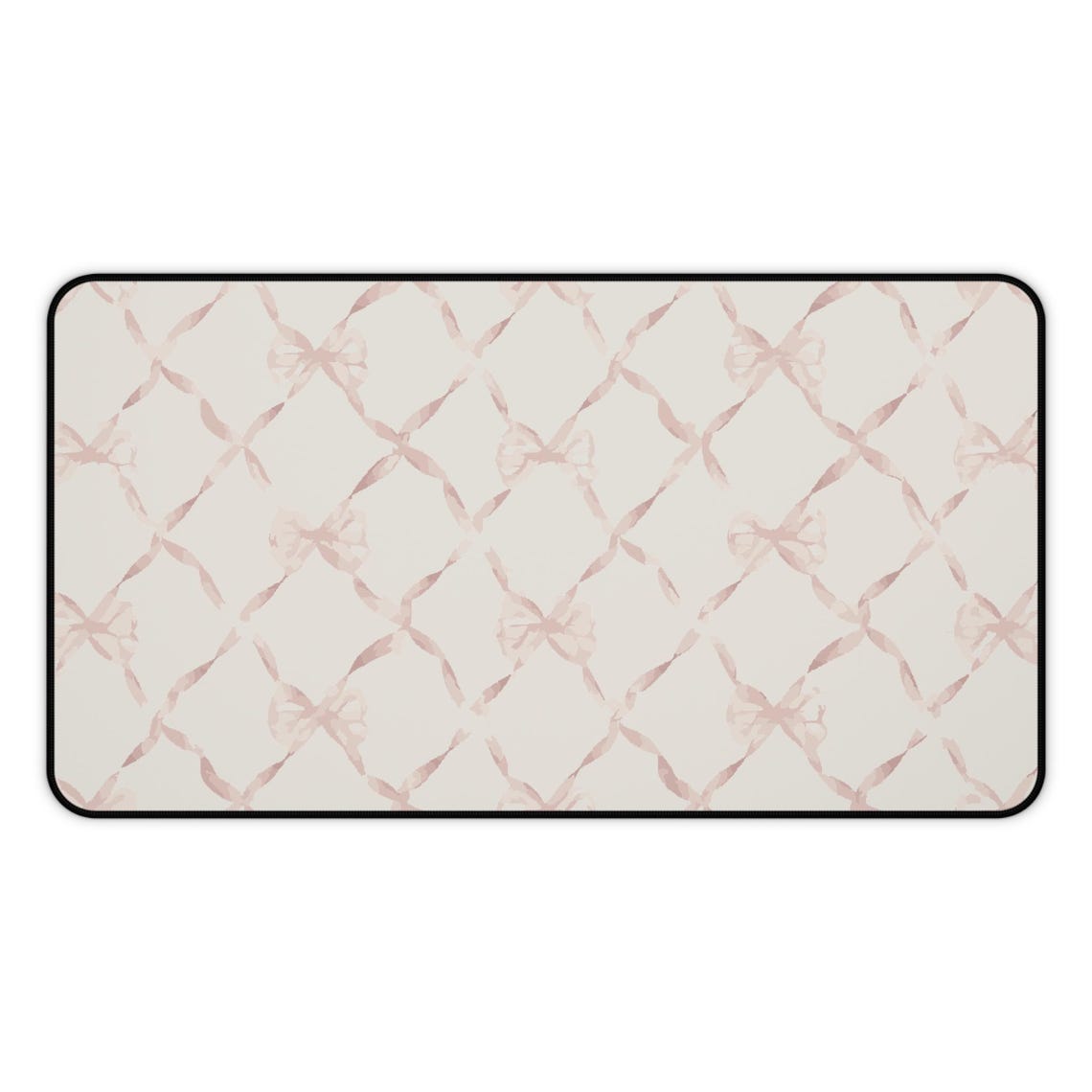 Bow and Ribbon Cute Pattern Mouse Pad | Simplistic Minimalist | Cute ...