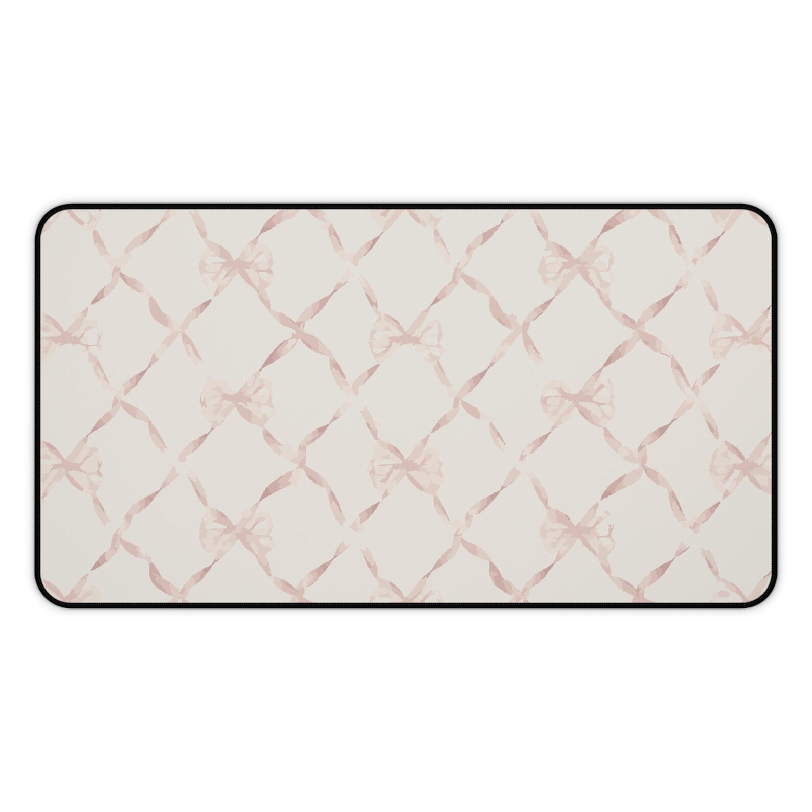 Bow and Ribbon Cute Pattern Mouse Pad | Simplistic Minimalist | Cute ...