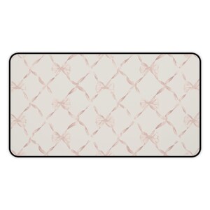 Bow and Ribbon Cute Pattern Mouse Pad | Simplistic Minimalist | Cute ...