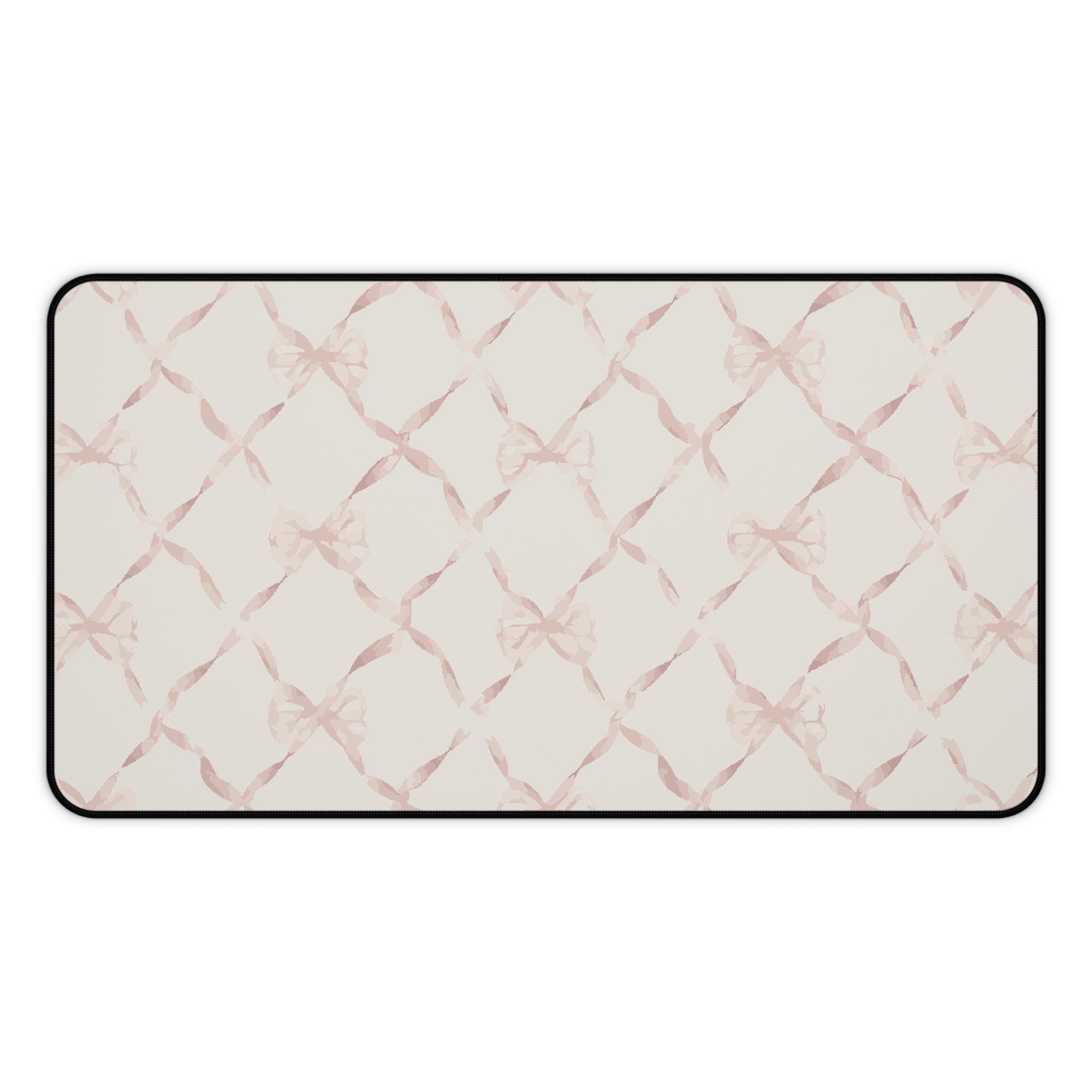 Bow and Ribbon Cute Pattern Mouse Pad | Simplistic Minimalist | Cute ...