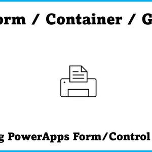 Powerapps Source File for Printing Powerapps Form / Control to PDF - Etsy