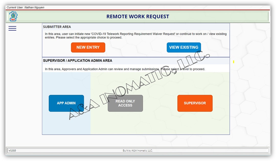Complete Powerapps Canvas Template - Sample: Remote Work Request Form ...