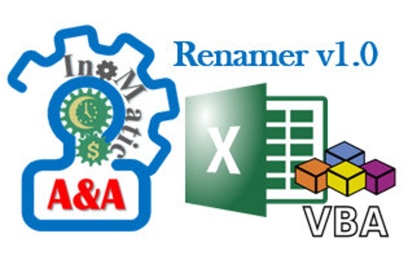Renamer V10 Excel Vba Tool For Mass File Renaming Organize Files Fast Tool And Vba Access Etsy