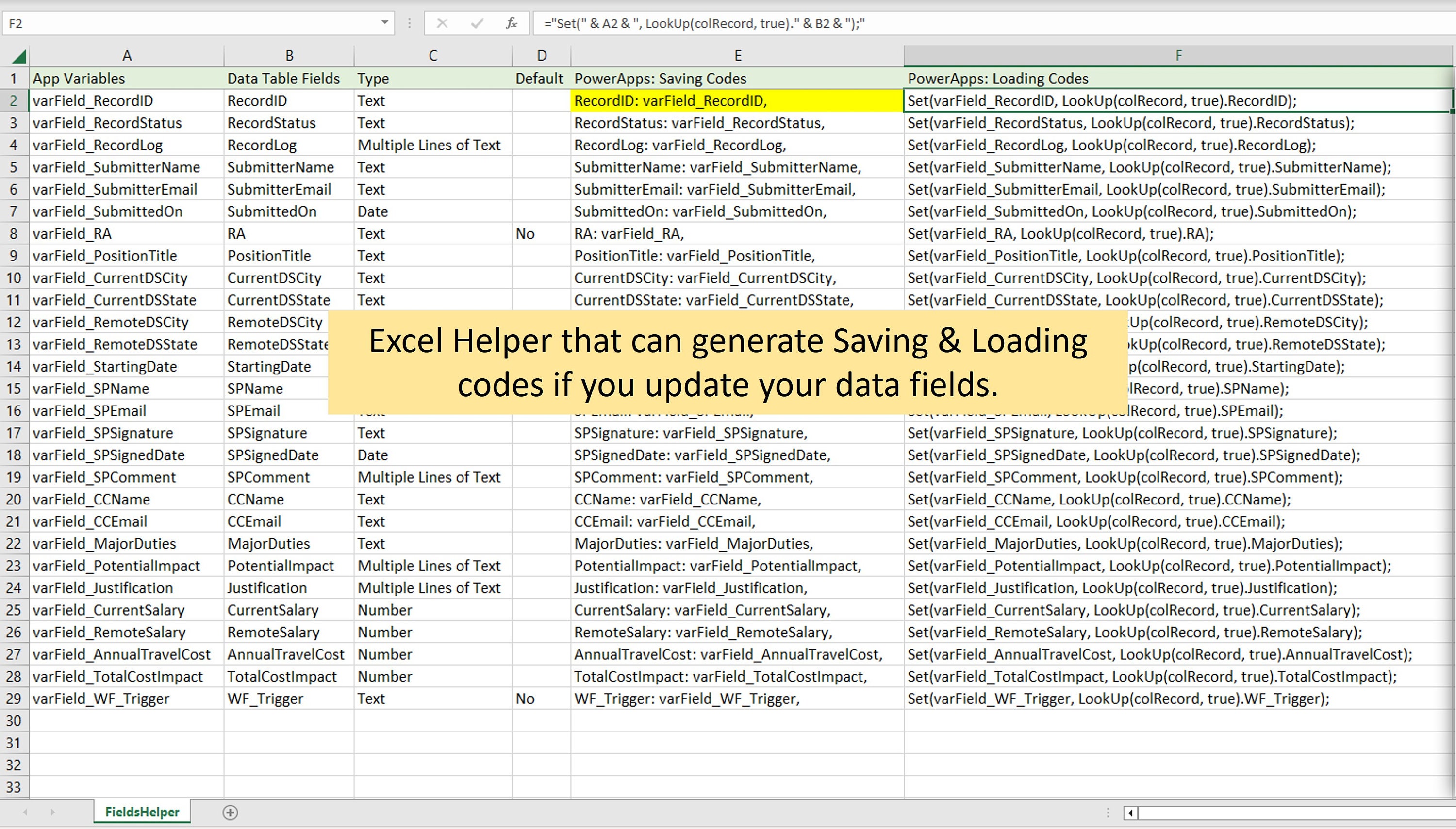 Complete Powerapps Canvas Template - Sample: Remote Work Request Form ...