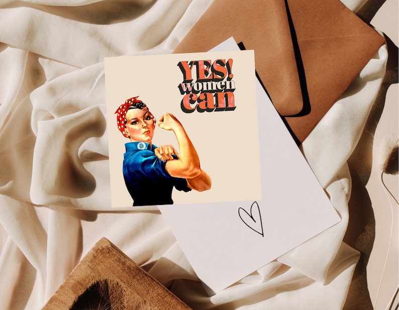 Rosie the Riveter Card,happy International Women's Day Greeting Card ...
