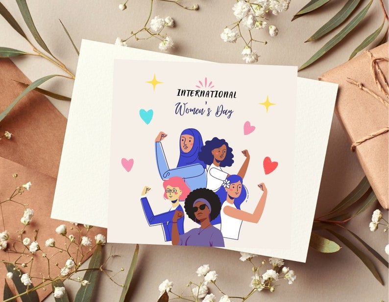 Happy International Women's Day Greeting Card, Women's Day Greeting ...