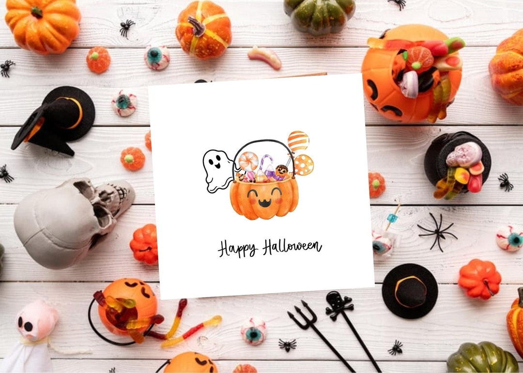 Happy Halloween Card PRINTABLE - Etsy