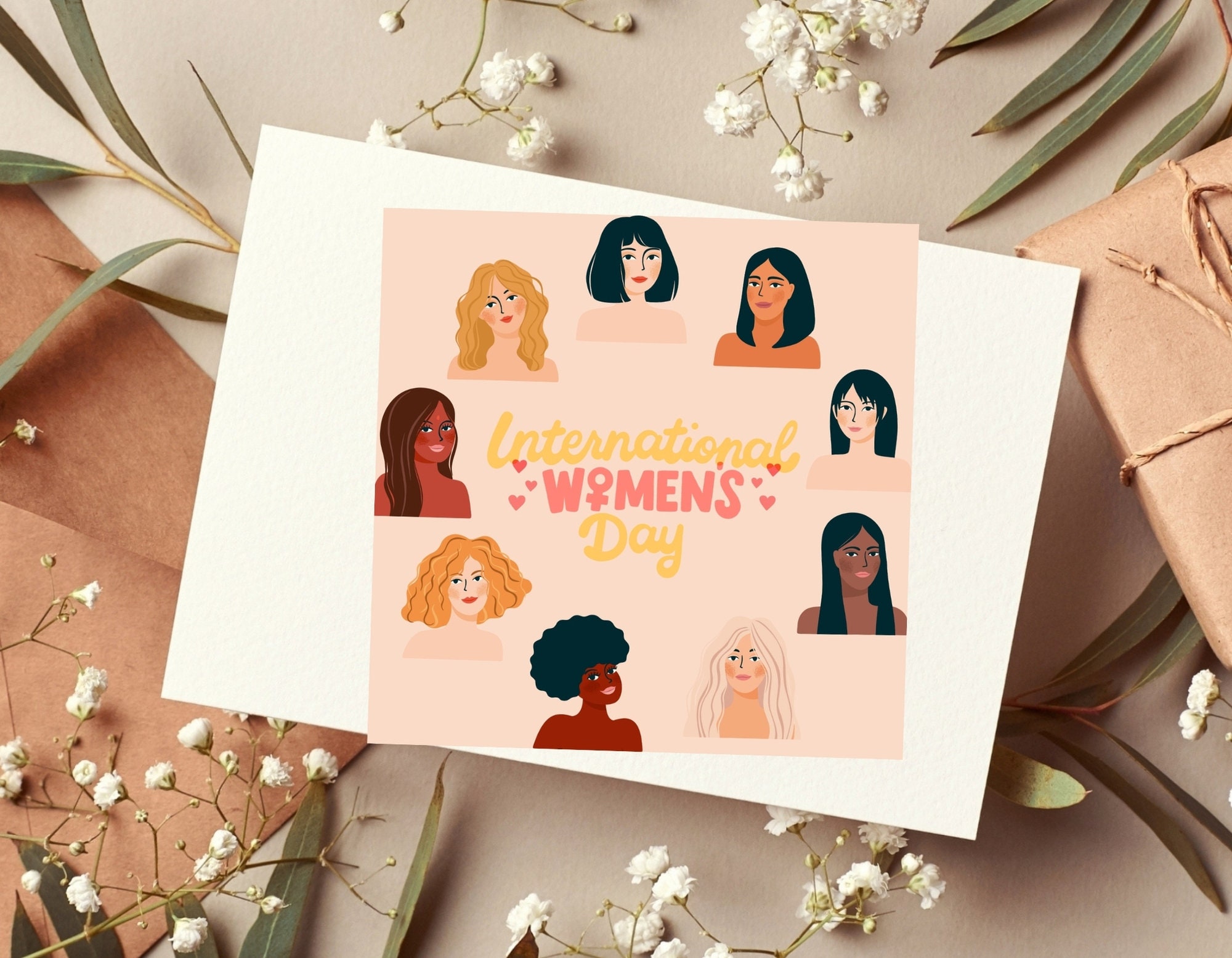 Happy International Women's Day Greeting Card, Women's Day Greeting ...