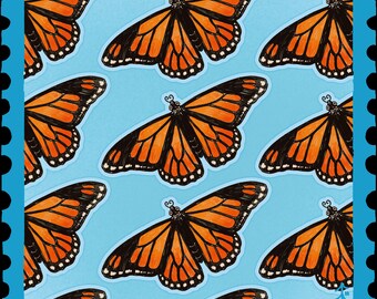 Monarch Madness Sticker, Watercolor Monarch Sticker, Insect Vinyl ...