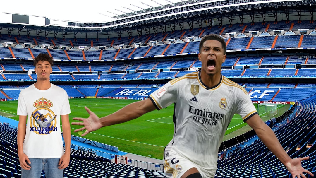 Bellingham Real Madrid Official Jude Bellingham T-shirt for Real Fans ...