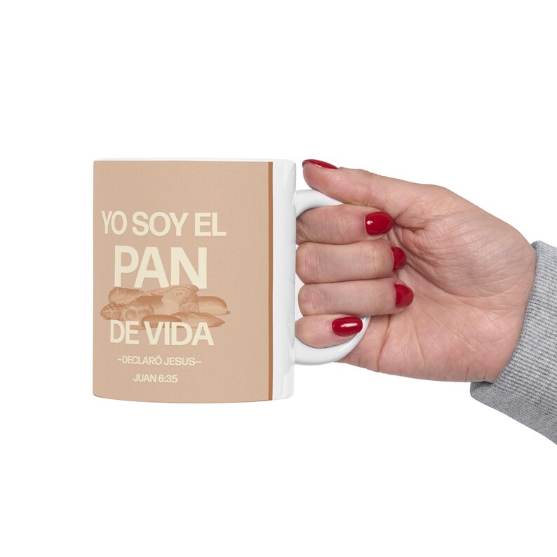 Christian Ceramic Mug, Pan De Vida Juan 6:35 Bible Verse - Etsy