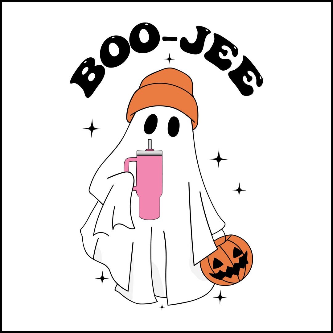 Boo Jee Svg, Boo Jee Svg, Cute Ghost Svg, Ghost Stanley, Cute Ghost Png ...