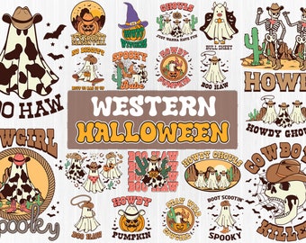 Western Halloween Bundle, Halloween Png, Halloween Sublimation Designs ...
