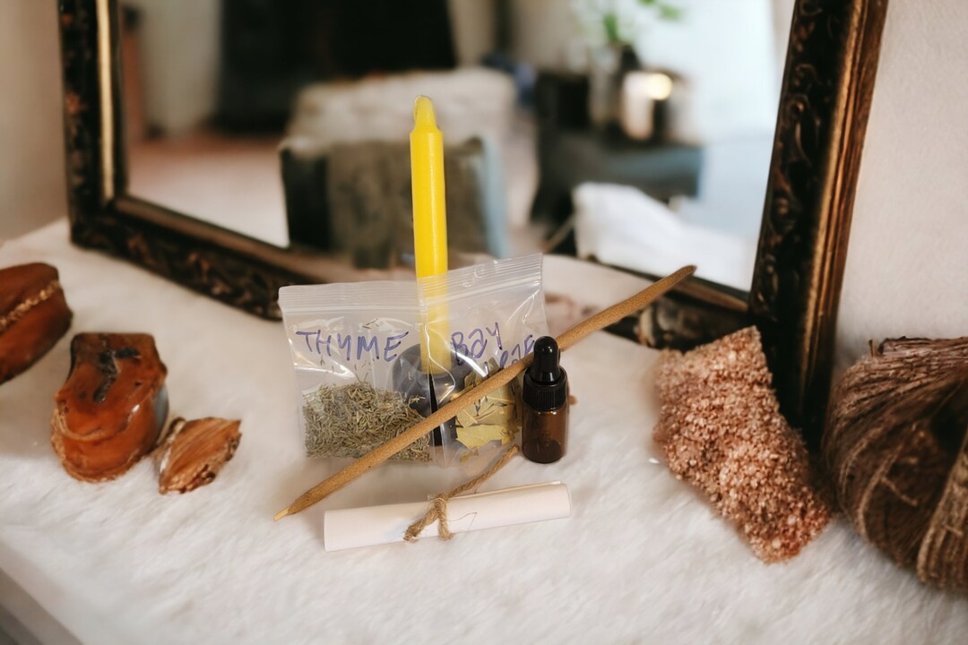 Success & Solar Connection Spell Candle Kit - Etsy