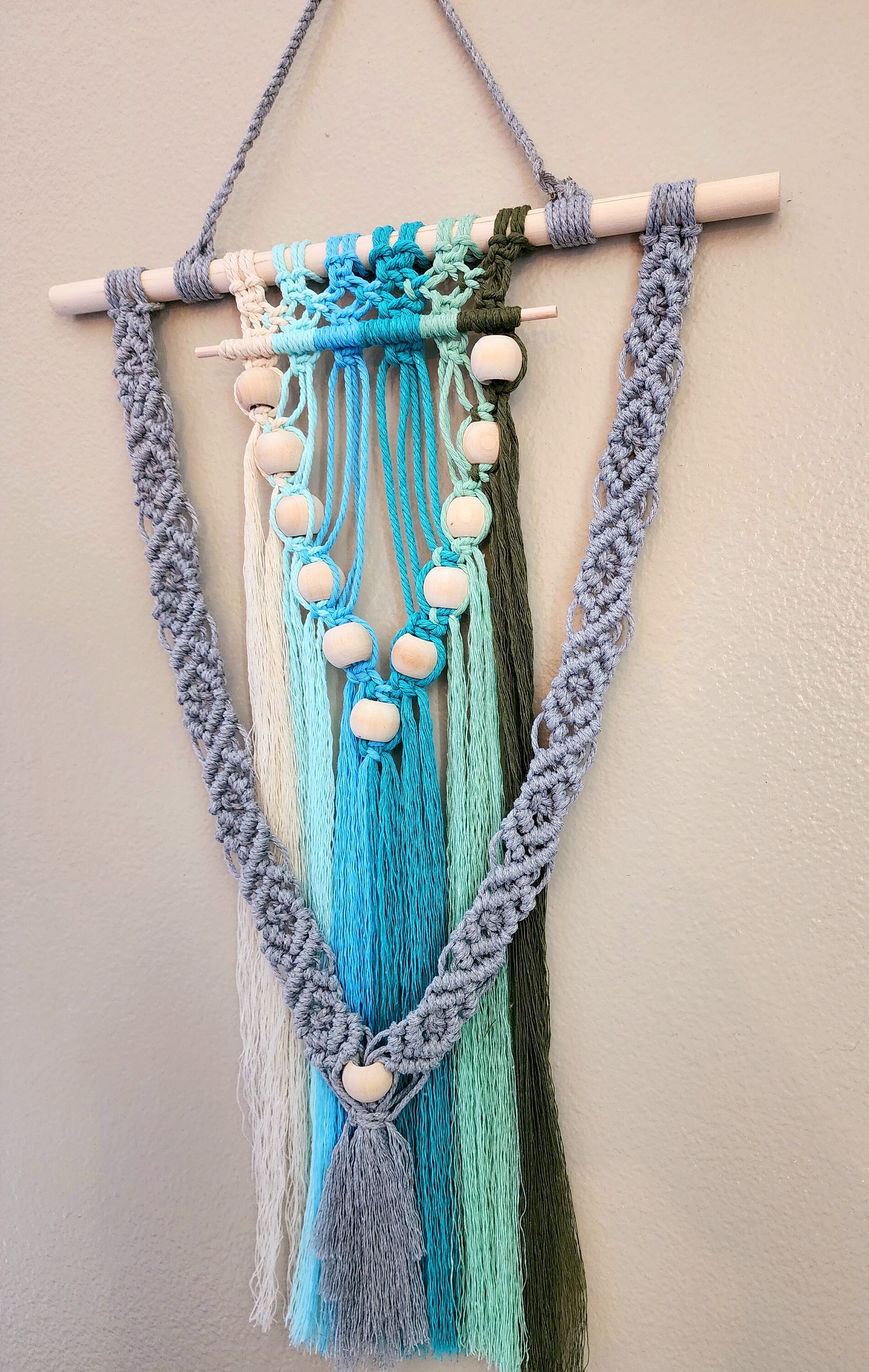 Macrame Sea Colored Wall Decoration - Etsy