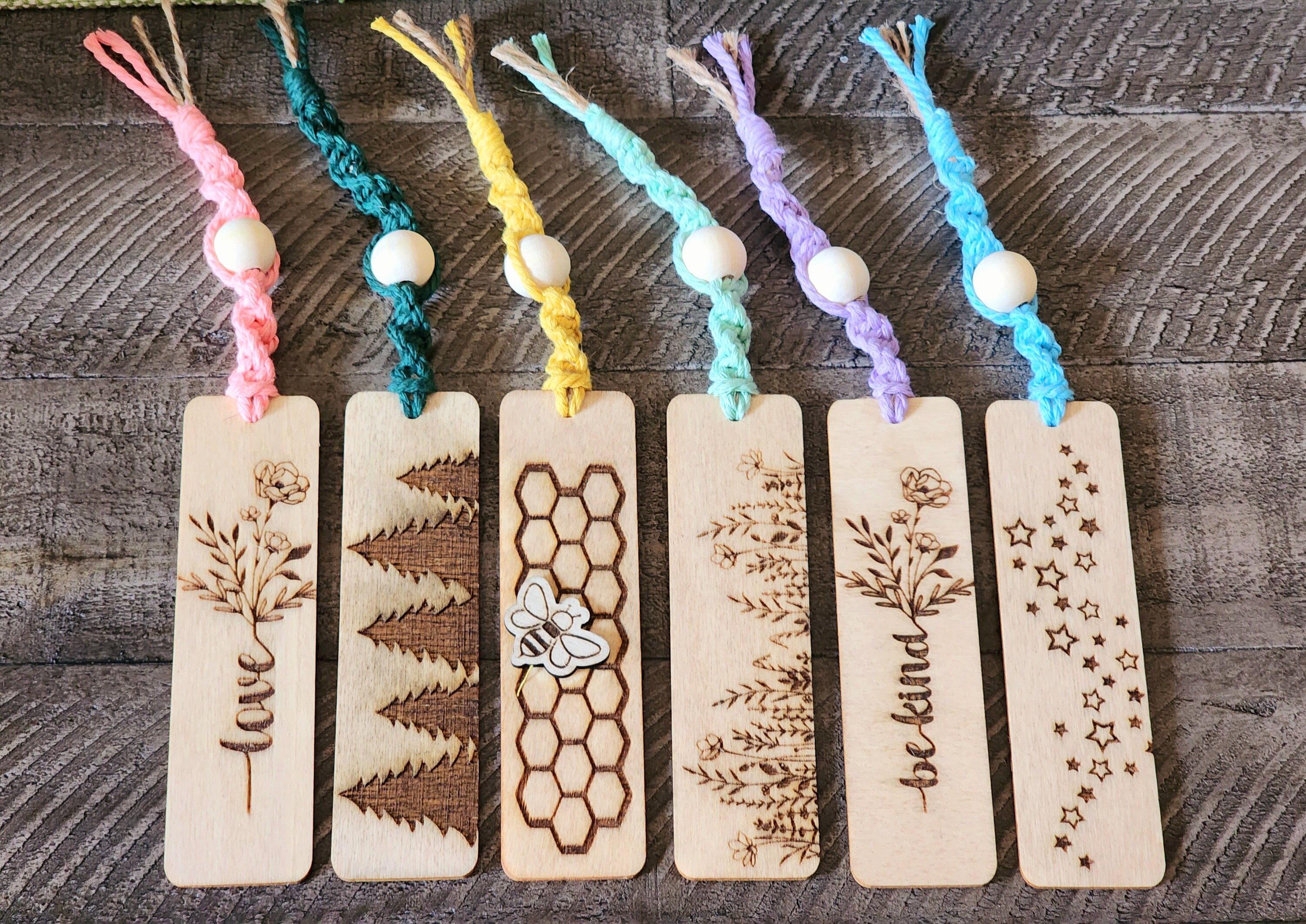 Engraved Wooden Bookmarks - Etsy