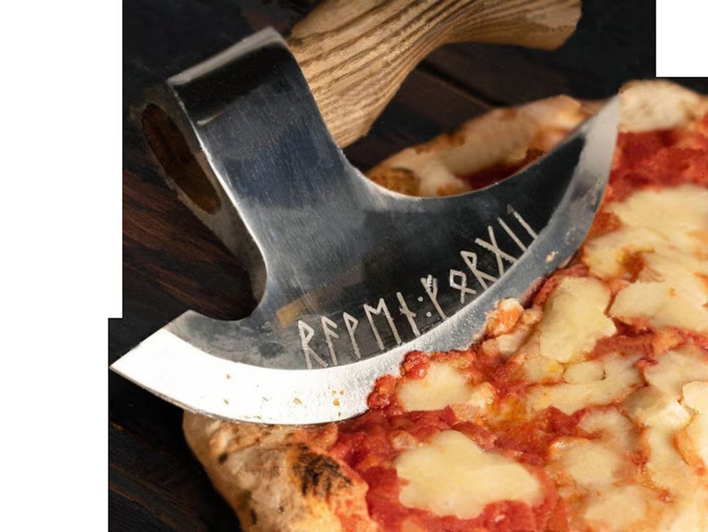 The Original Custom Hand Forged Pizza Axe, Viking Pizza Axe , Viking ...