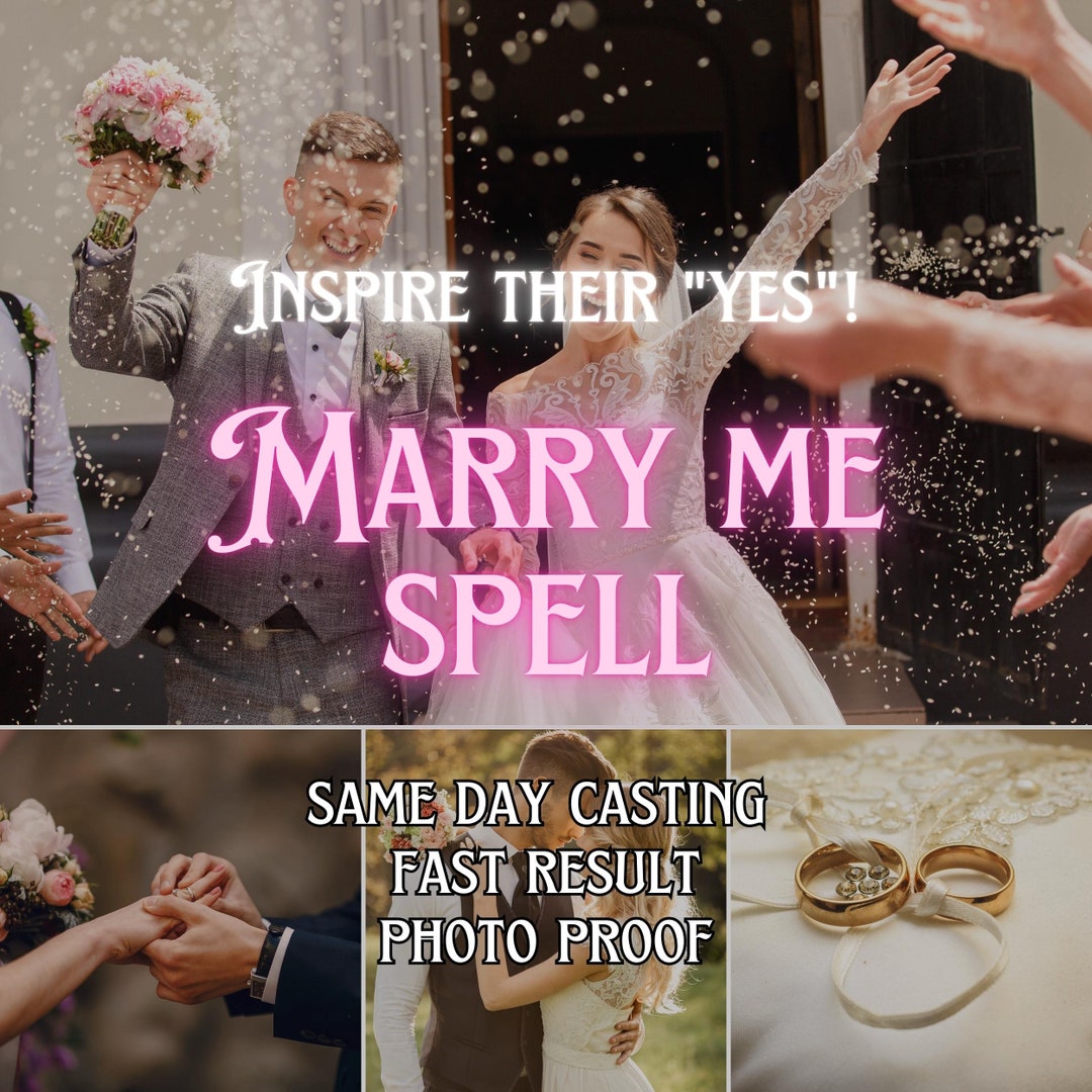 Potent Marry Me Spell Casting - Inspire Their 'yes' - Boost Commitment ...
