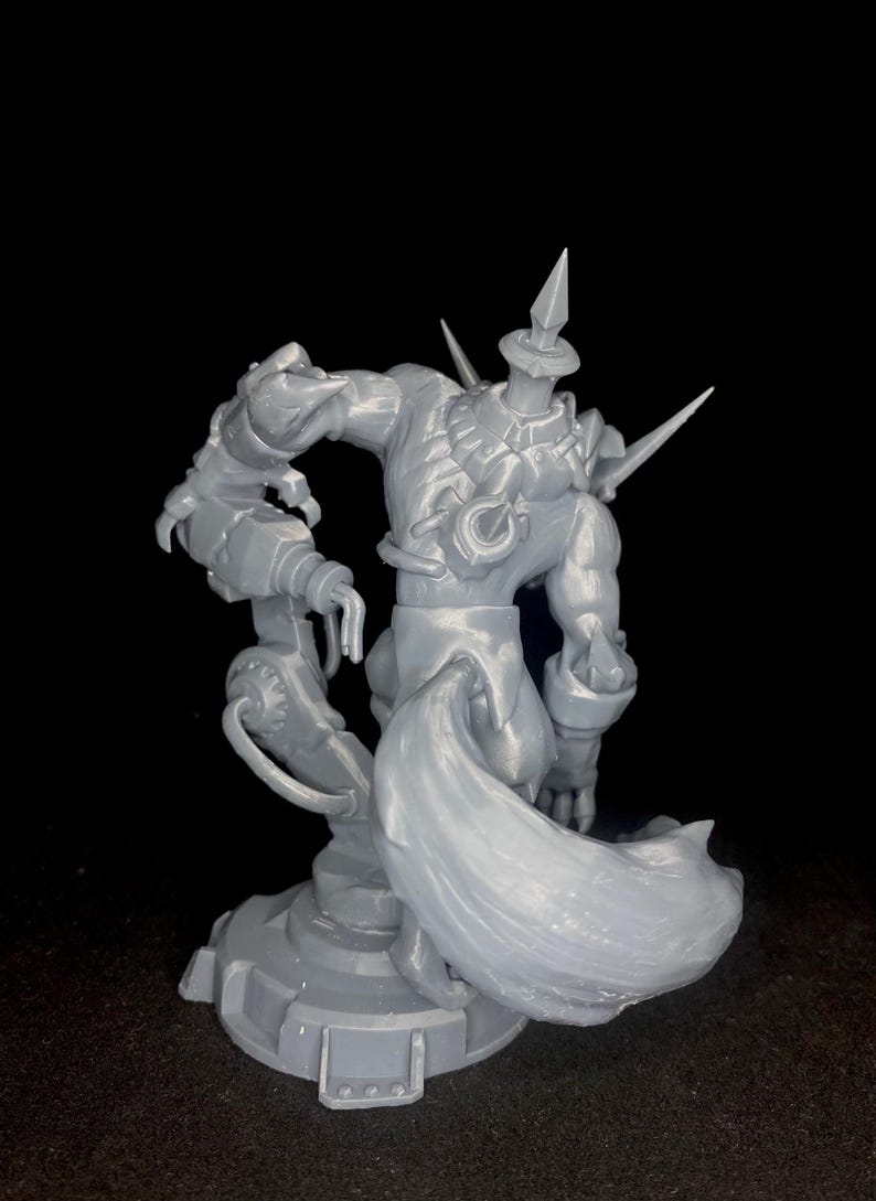 Warwick Figure, Hand Painted, Resin, 100mm, League of Legends, Tabletop ...