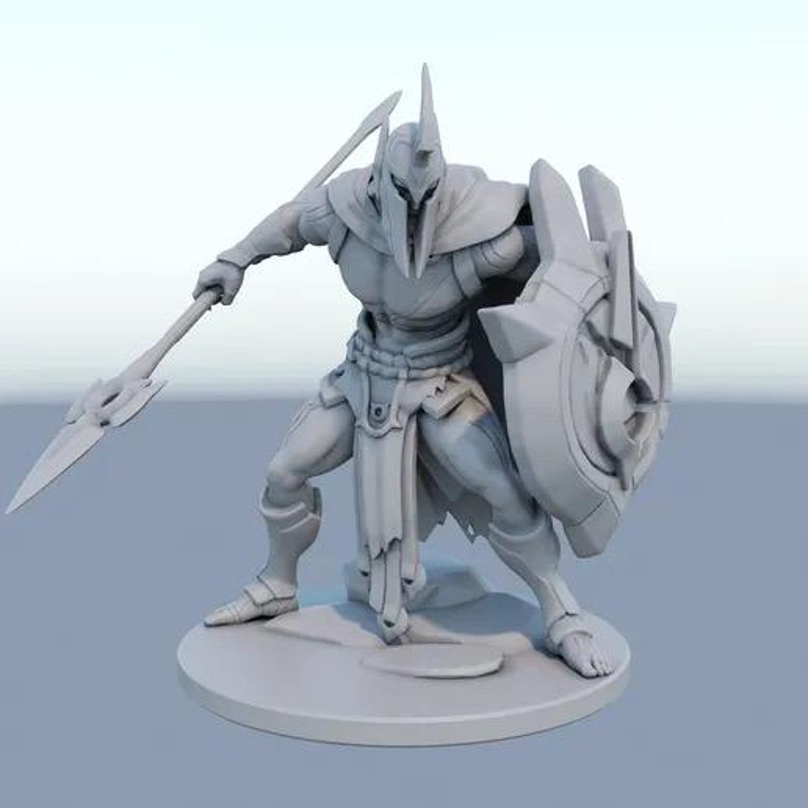 Pantheon Figure, 3D Printed, League of Legends - Etsy