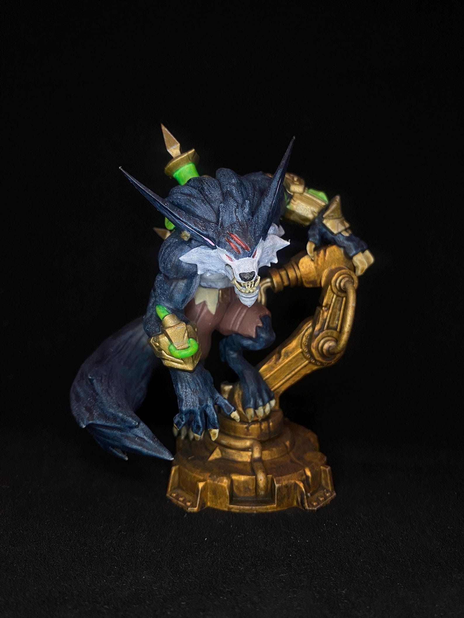 Warwick Figure, Hand Painted, Resin, 100mm, League of Legends, Tabletop ...