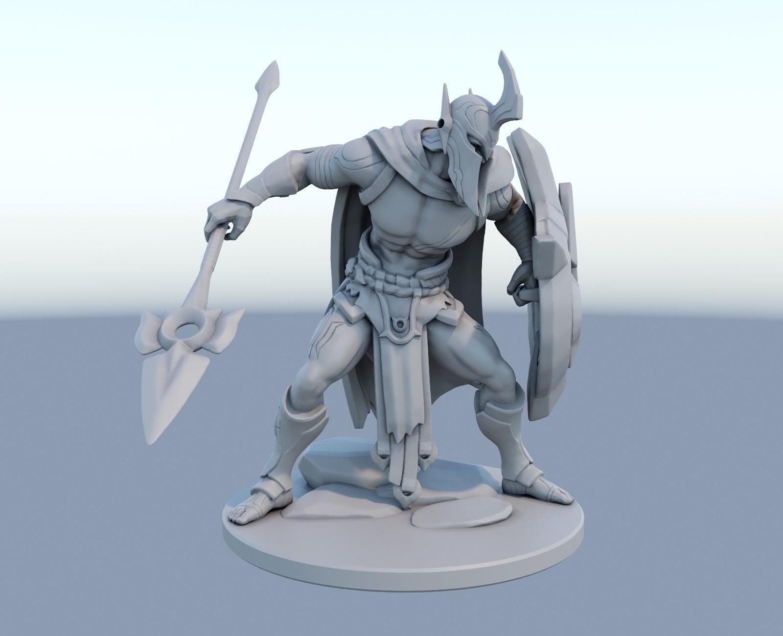 Pantheon Figure, 3D Printed, League of Legends - Etsy
