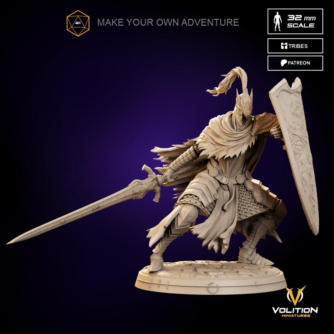Artorias of the Abyss Miniature | Hand-painted Resin Statue, Dark Souls ...