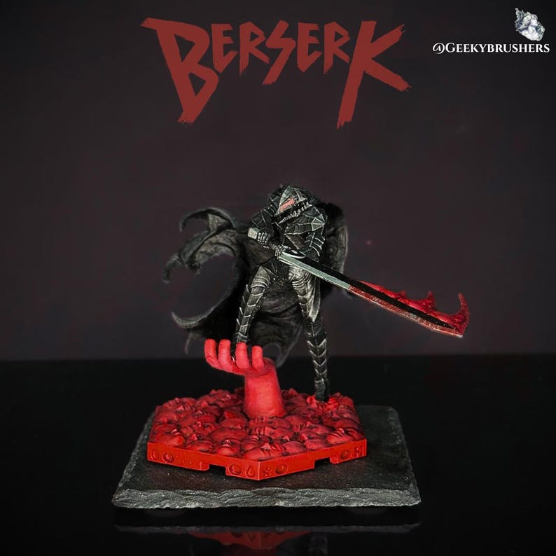 Berserk Guts Berserker Armor Figure: Hand-painted Resin Statue - Etsy